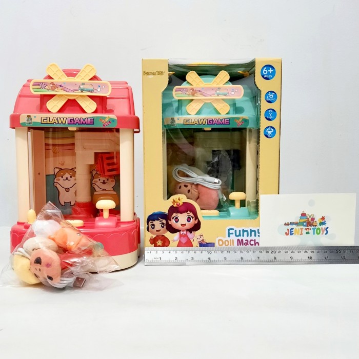 Jual mainan anak mesin pencapit boneka funny doll machine claw game USB ...