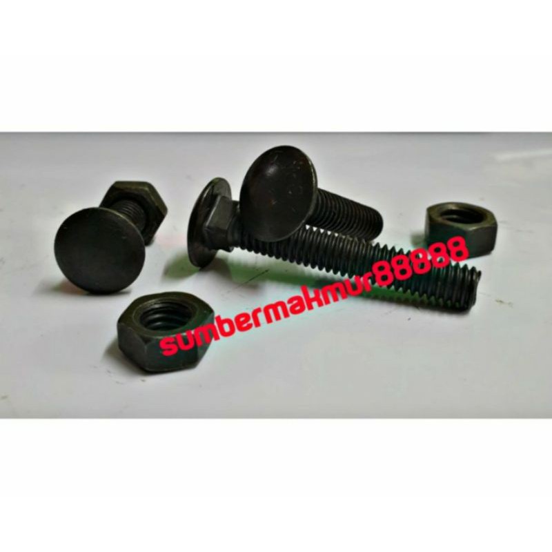 Jual Baut Mur CB 1/4 x 2 inch (Baut Payung) | Shopee Indonesia