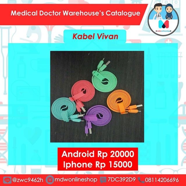 Jual Kabel Vivan Android Iphone | Shopee Indonesia