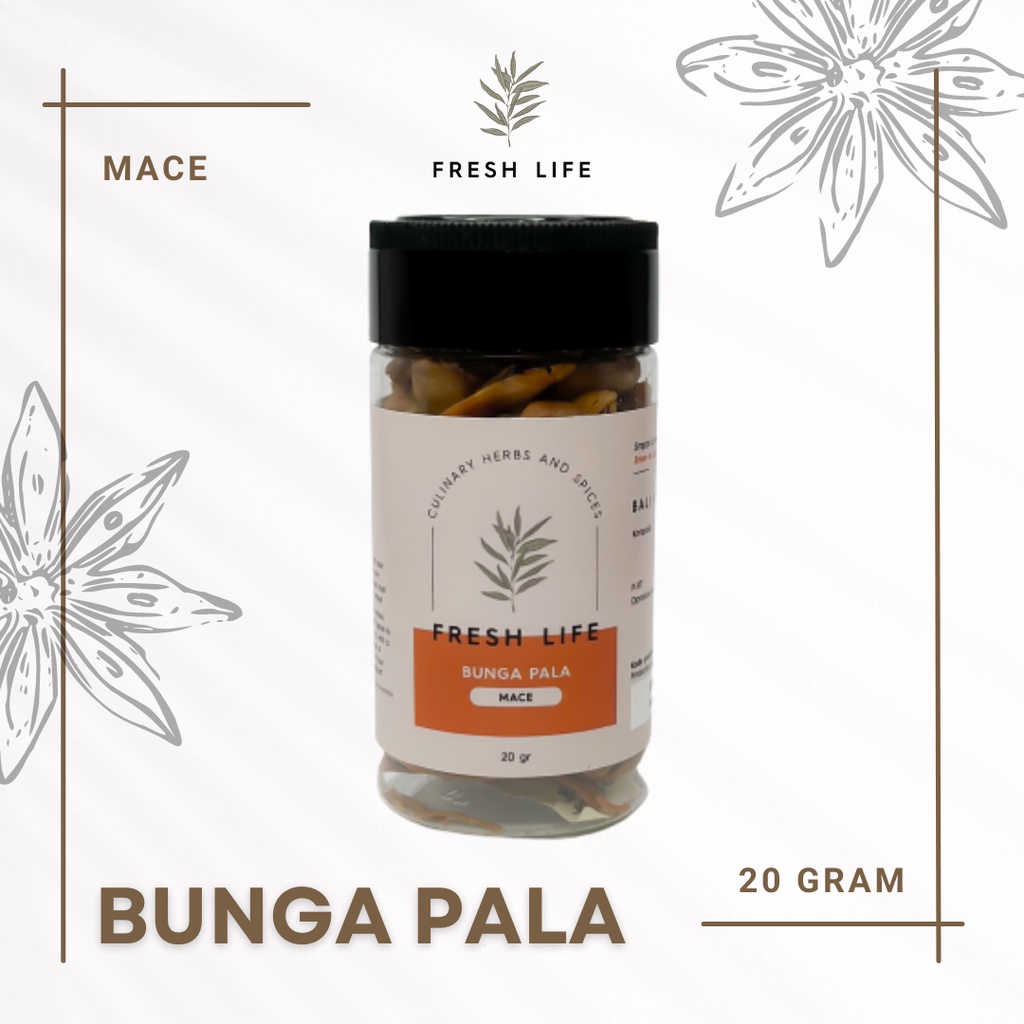 Jual Bunga Pala / Bunga Pala Bubuk (Mace / Ground Mace) Fresh Life 20 ...