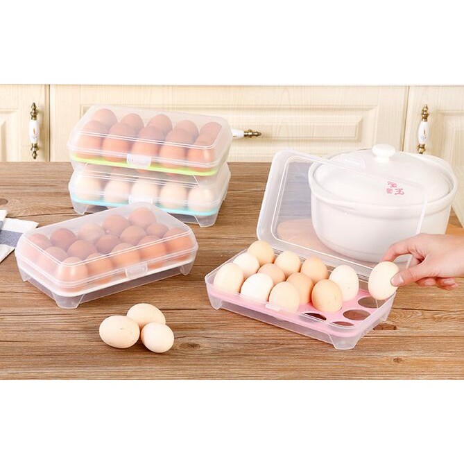 Jual Box Telur 15 Sekat Egg Box Kotak Penyimpanan Telur Storage Organ ...