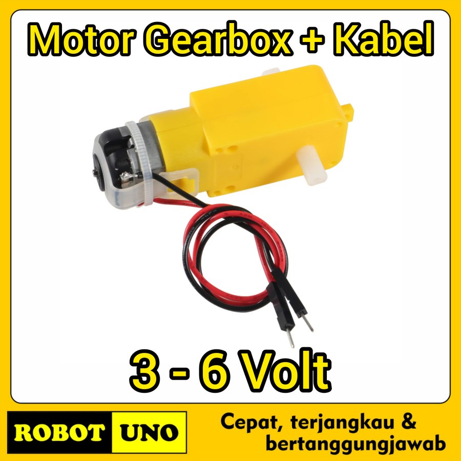 Jual Dinamo Motor Gearbox DC Smart Car Gear Box Dc + Kabel | Shopee ...