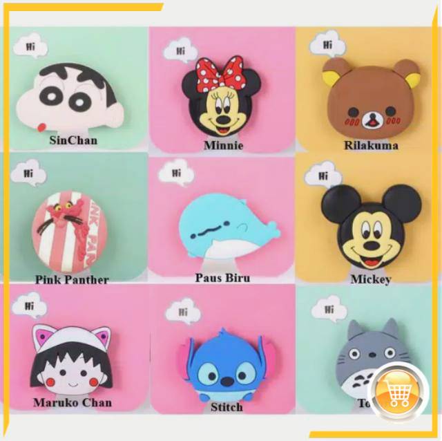 Jual Pop Socket 3D Motif Karakter part 1 TOSERBA | Shopee Indonesia