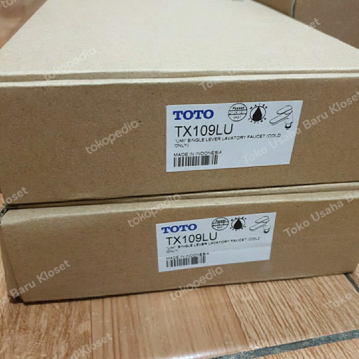 Jual Kran Wastafel Toto TX 109 LU TOTO TX109LU Dingin only (Baru ...