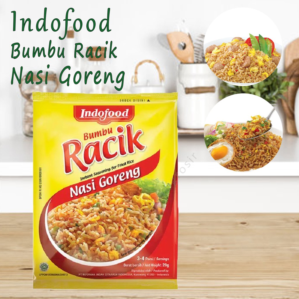 Jual BUMBU RACIK * NASI GORENG * EKSTRA PEDAS INDOFOOD * 20g | Shopee ...