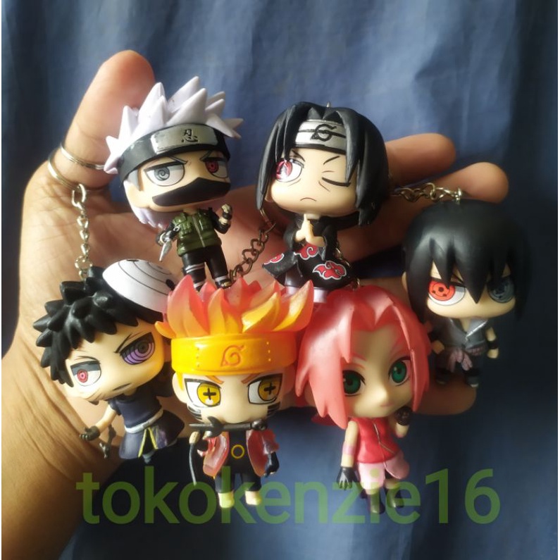 Jual Gantungan kunci/keychain action figure naruto Kakashi sasuke ...