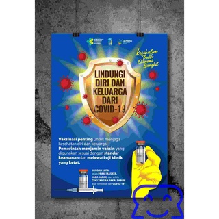 Jual Poster Vaksin Covid-19 dan Alur Pelayanannya | Shopee Indonesia