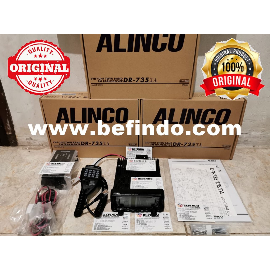 Jual RIG Dual Band ALINCO DR 735 | Shopee Indonesia