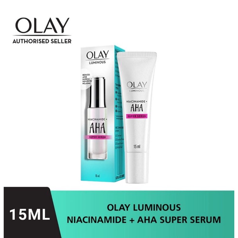 Jual OLAY Luminous Niacinamide + AHA Super Serum 15ml | Shopee Indonesia