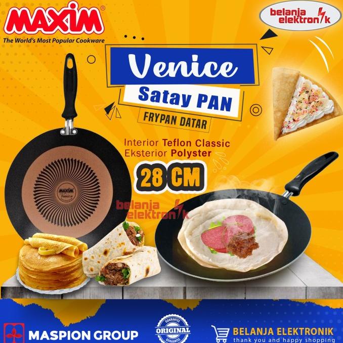 Jual MAXIM VENICE SATAY PAN 28 CM FRYPAN WAJAN PEMANGGANG SATE BBQ ...