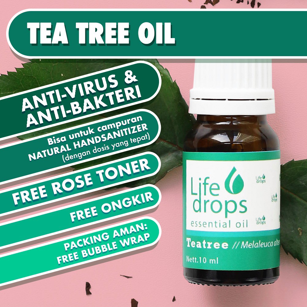 Jual ESSENTIAL OIL AROMATERAPI OIL ESSENTIAL OBAT JERAWAT TEA TREE ESSENTIAL OIL - LIFEDROPS ID ...