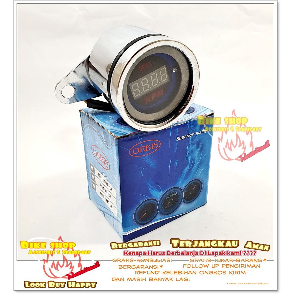 Jual RPM Digital LED Orbis Full Stainless Universal | Shopee Indonesia