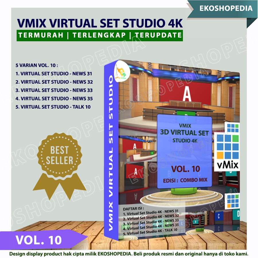Jual VMIX 3D VIRTUAL SET HD 4K - COMBO MIX [VOL. 10] | Shopee Indonesia