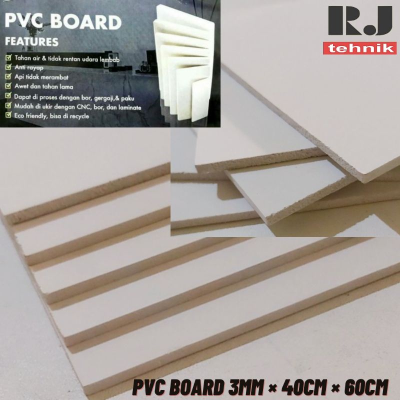 Jual PVC Board Murah Ukuran Tebal 3mm / 5mm ukuran 40×60cm PVC Foam ...