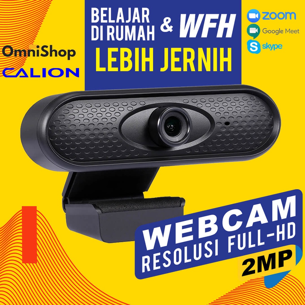 Jual Calion CAL-2004WD Webcam PC Laptop Komputer USB Web Cam Camera ...