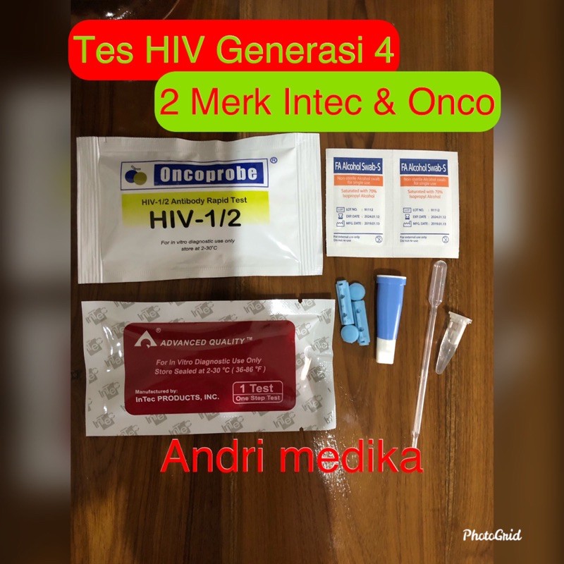 Tes HIV 2 Merk HIV Oncoprobe dan HIV Intec isi 2 Pcs | Shopee Indonesia
