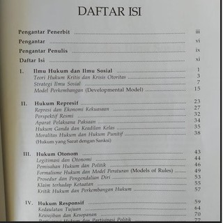 Jual Hukum Responsif Pilihan di Masa Transisi Philippe Nonet Satjipto ...