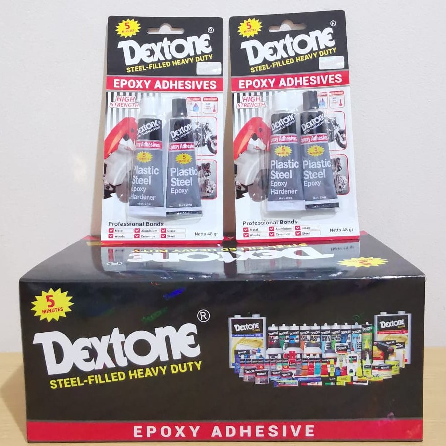 Jual LEM DEXTONE 5 MINUTES - LEM BESI 5 MENIT - EPOXY + HARDENER ...