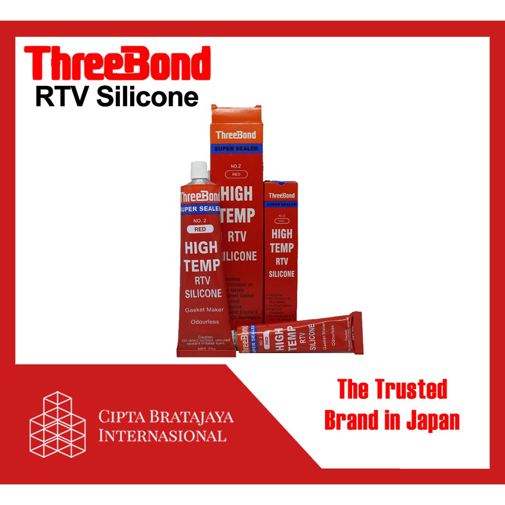 Lem Packing RTV Silicone Red Kualitas Jepang 30gr - Threebond | Shopee ...