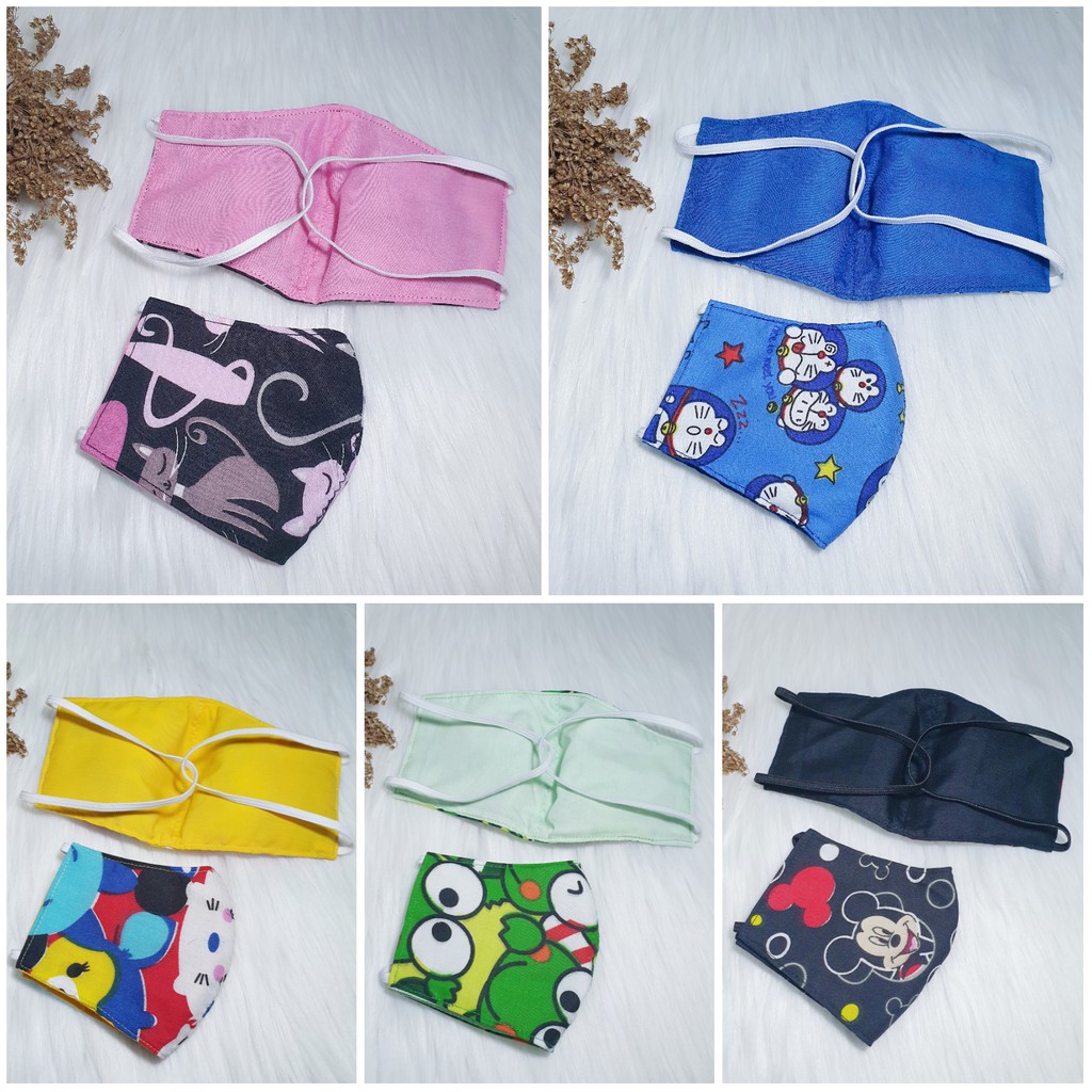 Jual Masker Kain Karakter (Anak TK & SD) | Shopee Indonesia