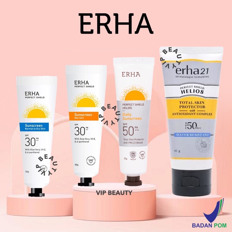 Jual ERHA Perfect Shield Helios / Oily Skin / Dry Skin - Daily Sunscreen | Shopee Indonesia