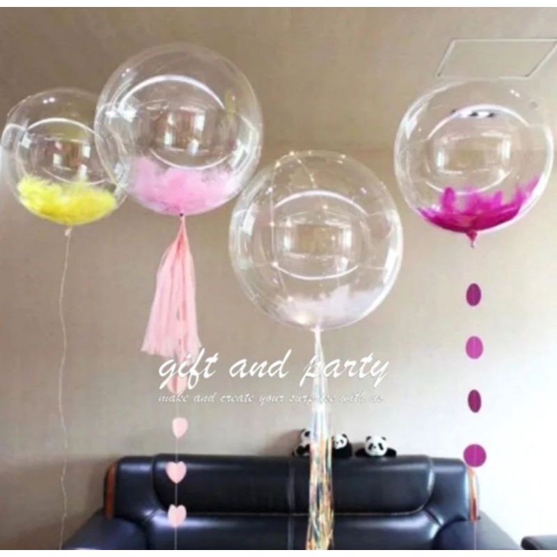 Jual BALON PVC 18" ,,Balon Transparan, BOBO BAloon ,, Bouquet Balon ...