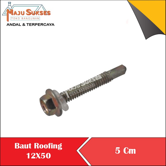Jual BAUT BAJA RINGAN 12 X 50 (5 CM) BAUT ROOFING 12X50 SEKRUP BAJA ...