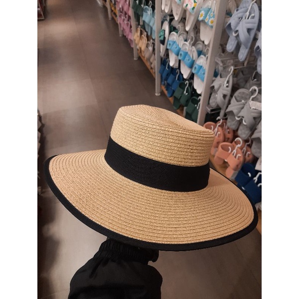 Jual miniso topi jerami/topi pantai/topi travel | Shopee Indonesia