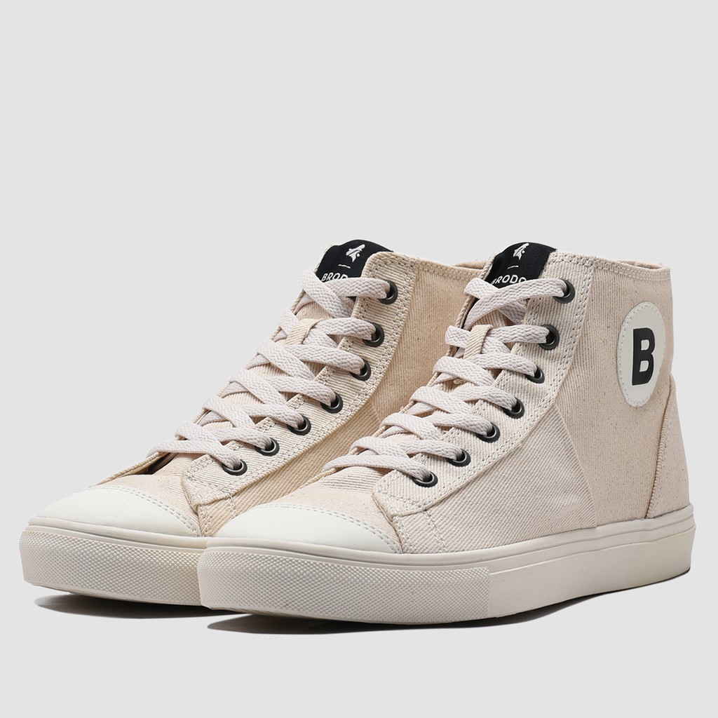 Jual BRODO - Vantage Cupsole Hi Natural White | Shopee Indonesia