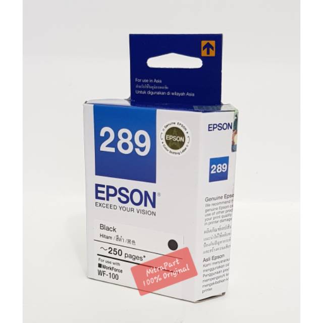 Tinta Epson 289 Black WF-100 Original | Shopee Indonesia
