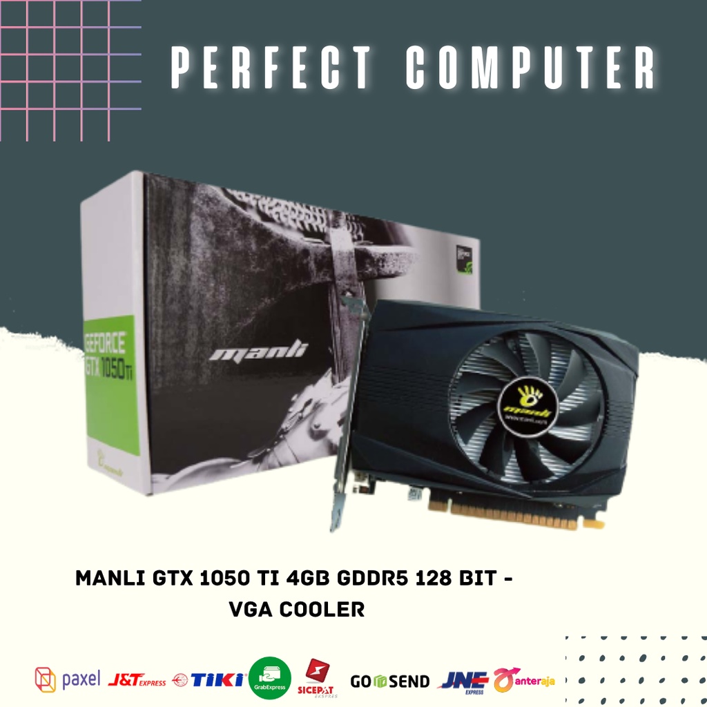 Jual MANLI GTX 1050 TI 4GB GDDR5 128 BIT - VGA COOLER | Shopee Indonesia