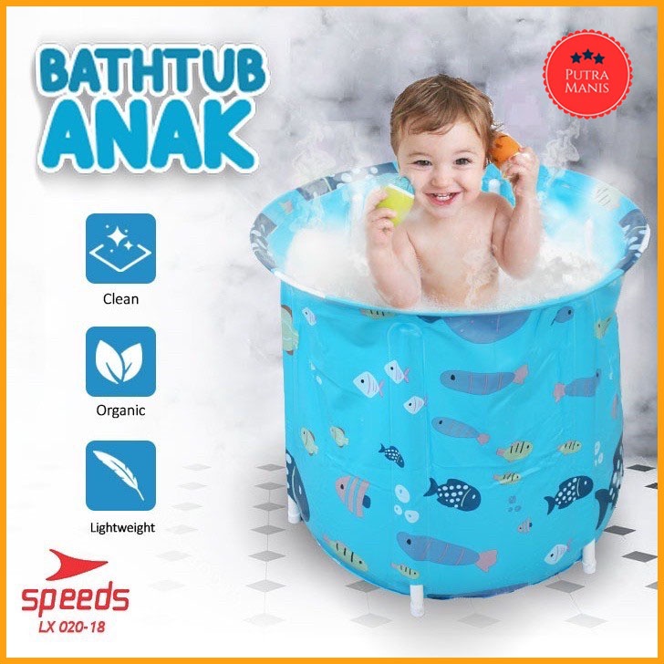 Jual Folding Bathtub Portable Bak Ember Mandi Lipat Anak Bayi Tempat ...