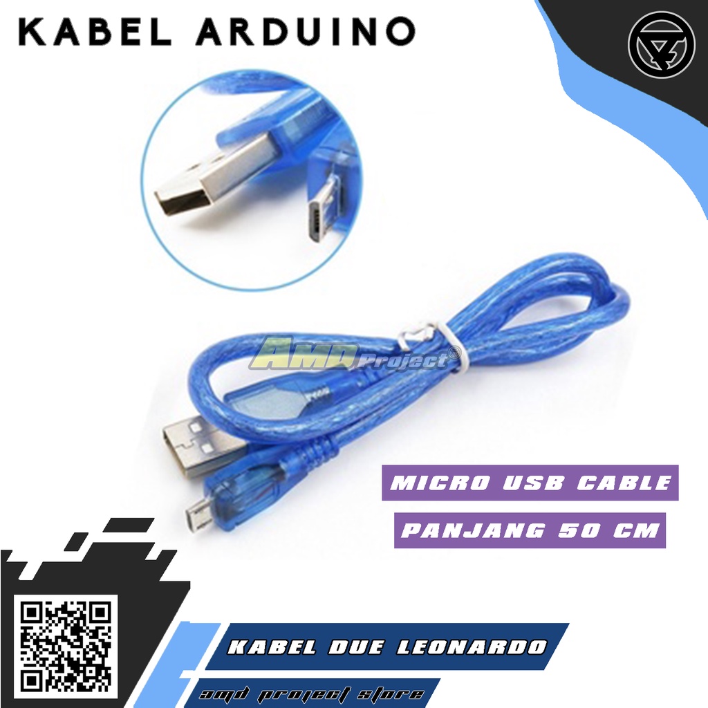 Jual Kabel Micro USB Cable Arduino Due Leonardo Wemos D1 ESP32 MicroUSB ...
