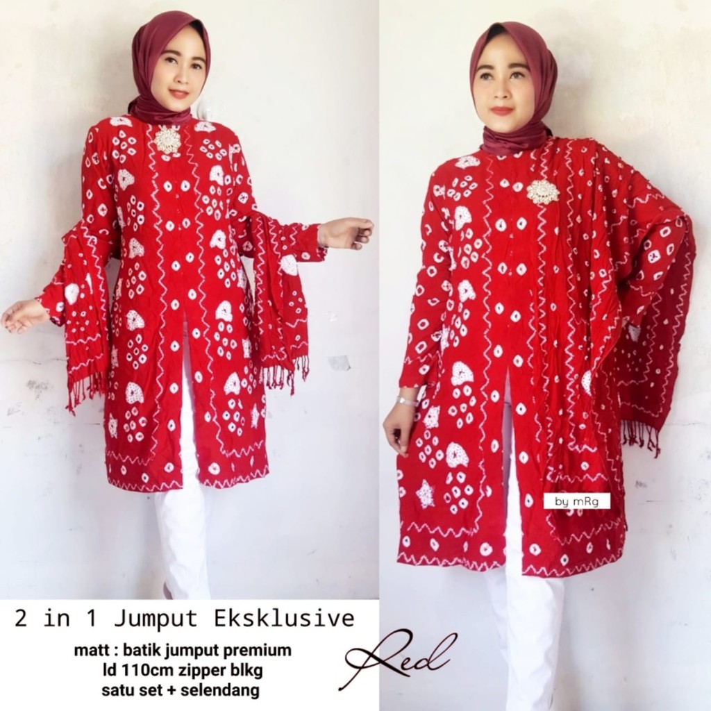 Jual BUSANA BATIK MUSLIMAH,TUNIK JUMPUTAN,BATIK TUNIK SOLO | Shopee ...