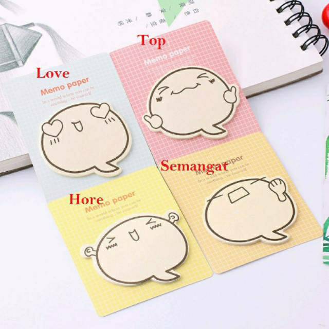 Jual Sticky Notes Motif Emoji Karakter Lucu Unik | Shopee Indonesia