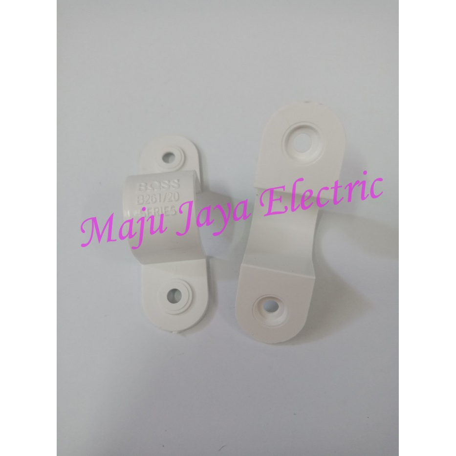 Jual Klem Pipa PVC Conduit Konduit Listrik Clamp Boss 20mm 20 mm Warna ...