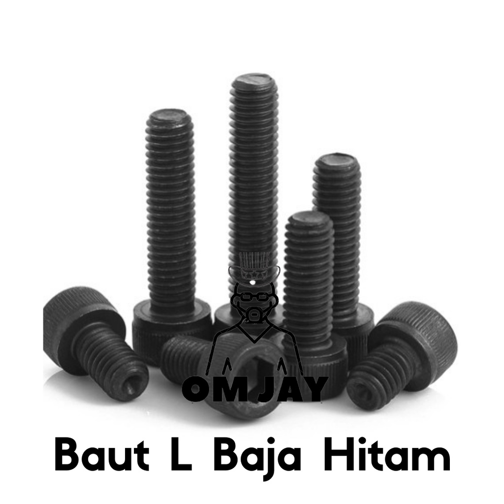 Jual Baut L Baja Hitam M4 x 10 | Shopee Indonesia