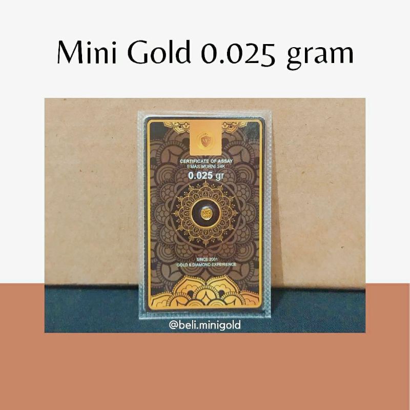 Jual Mini Gold 0,025 gram Indonesia|Shopee Indonesia