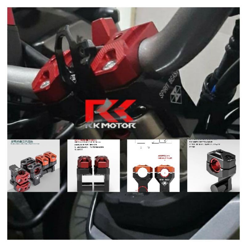 Jual Raiser Stang Motor Honda Adv PNP Cnc Alumunium Garansi Spirit ...