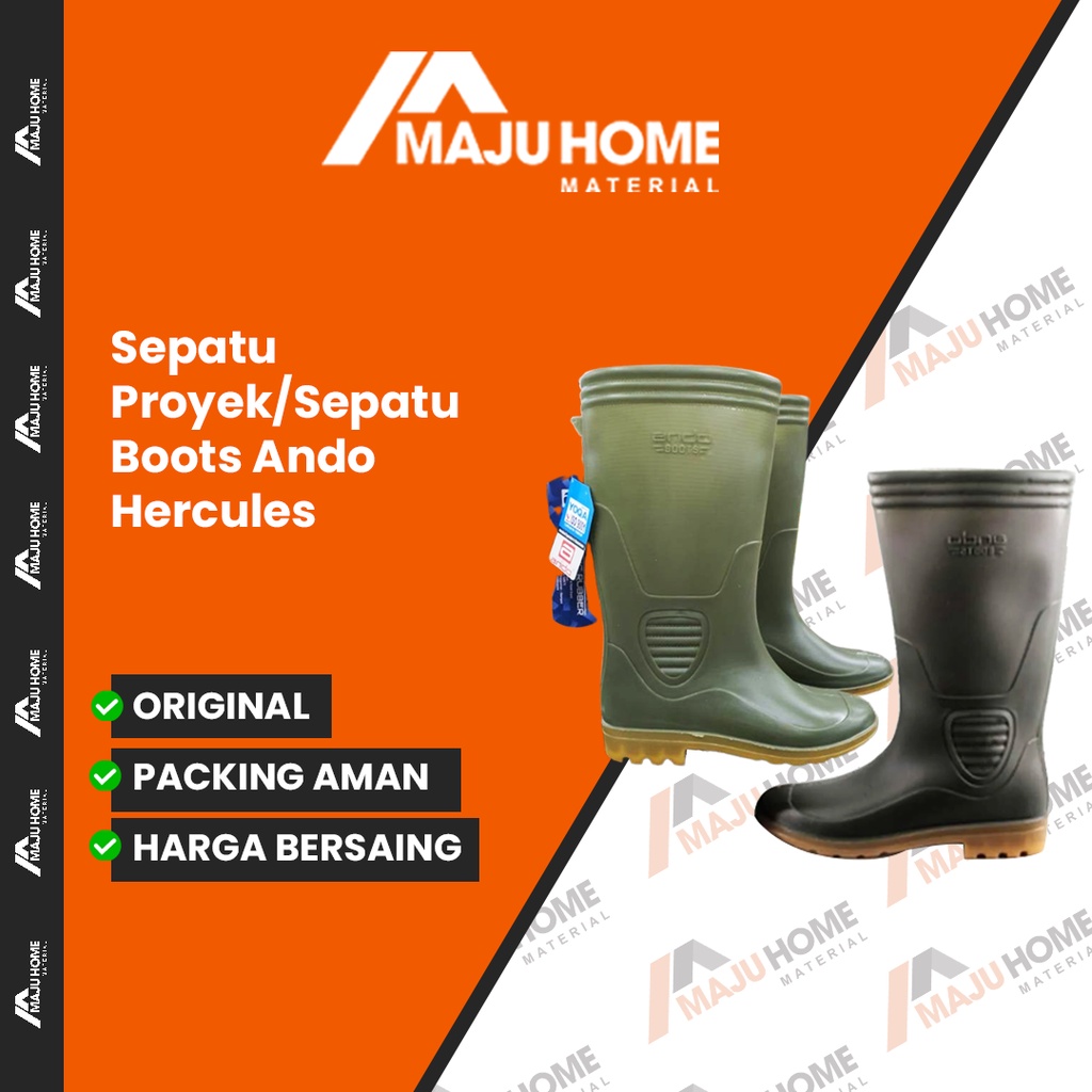 Jual Sepatu Proyek/Sepatu Boots Ando Hercules | Shopee Indonesia
