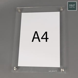 Jual FRAME ACRYLIC A4 / BINGKAI AKRILIK / TEMPAT BROSUR / BINGKAI ...