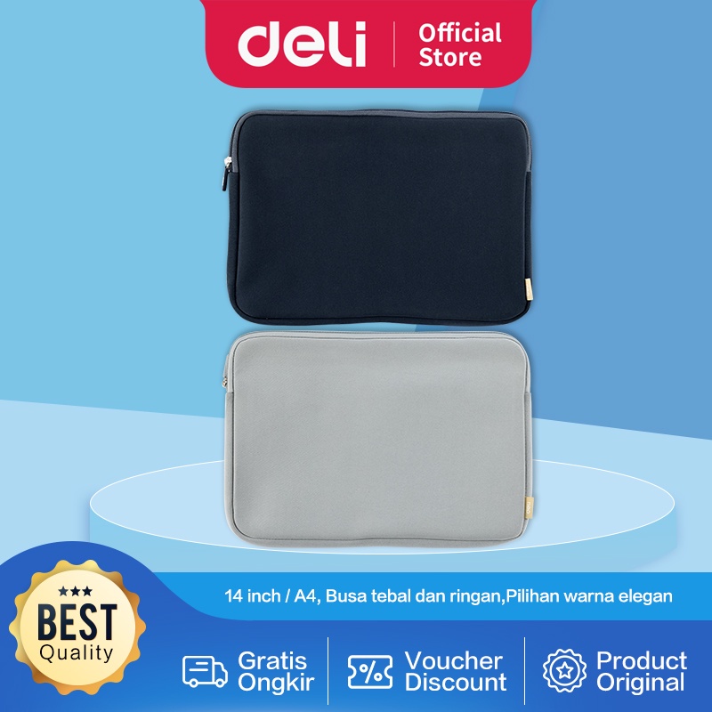 Jual Deli Laptop Bag / Tas Laptop 14 Inch Sangat Lembut EL201 | Shopee ...