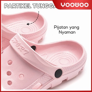 Jual sandal crocs wanita / sendal baim / Sandal Rumah / sendal kodok ...