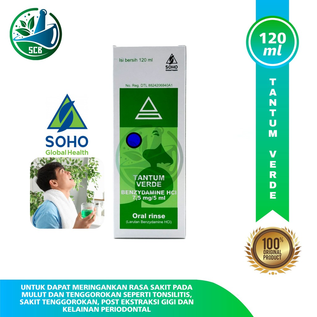 Jual Tantum Verde Oral Rinse 120ml - Obat Sakit Pada Mulut ...