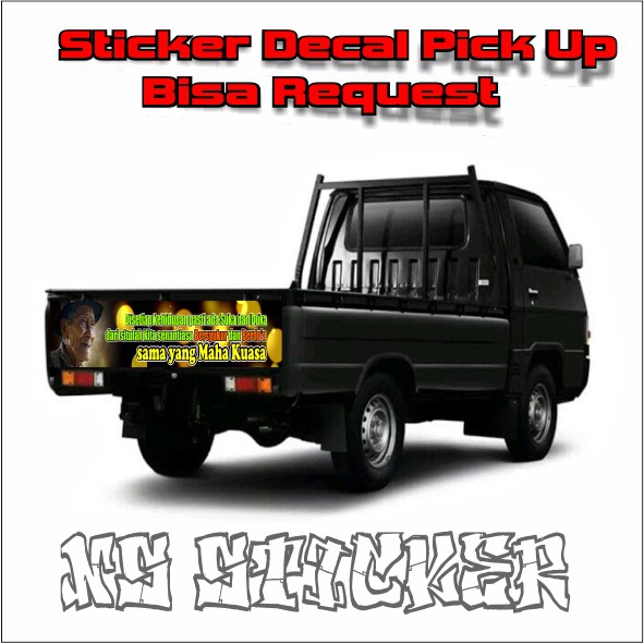 Jual Sticker Decal Pintu Belakang Pick Up sticker pintu sticker l300 ...
