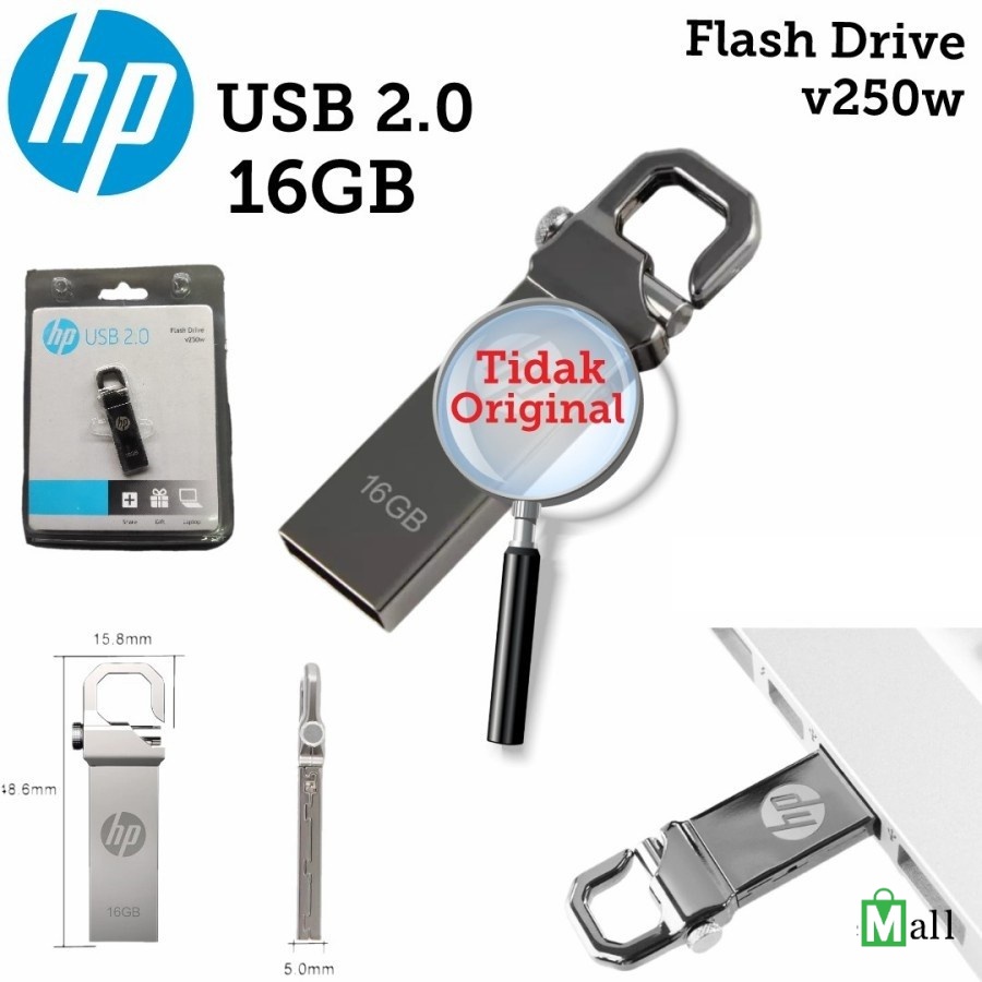 Jual Flashdisk Flash Disk Merk HP 16Gb Stainless | Shopee Indonesia