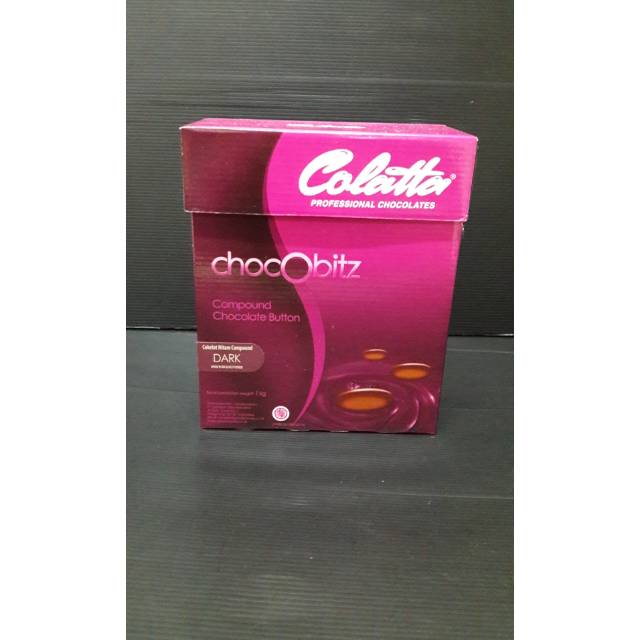 Jual COLATTA CHOCOBITZ DARK COMPOUND CHOCOLATE BUTTON 1KG COKLAT BOTTON ...