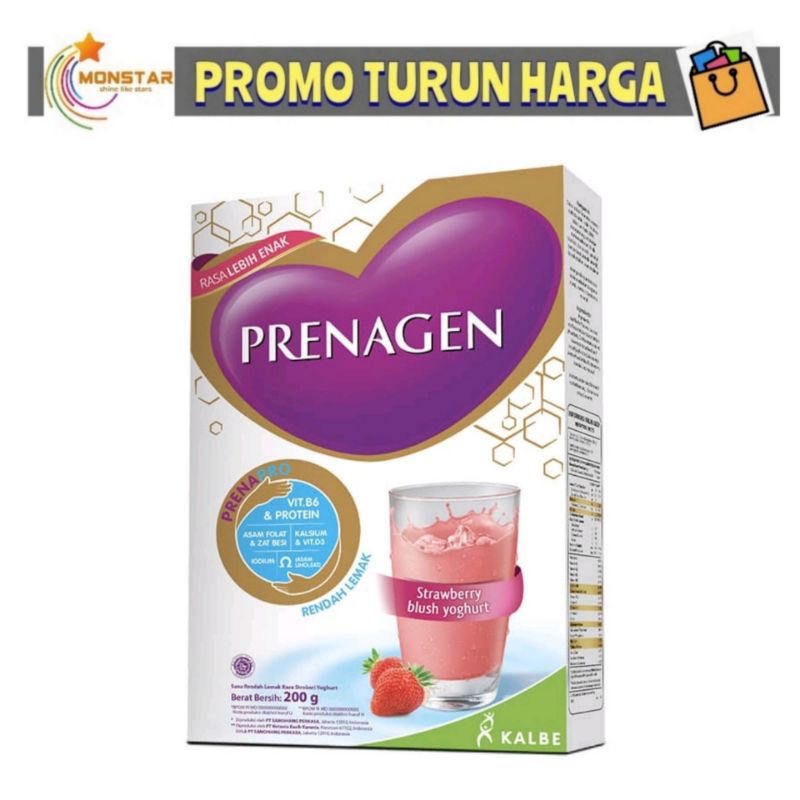 Jual Prenagen Yogurt Strawberry Blush 200gr / Susu prenagen yogurt 200 gram | Shopee Indonesia