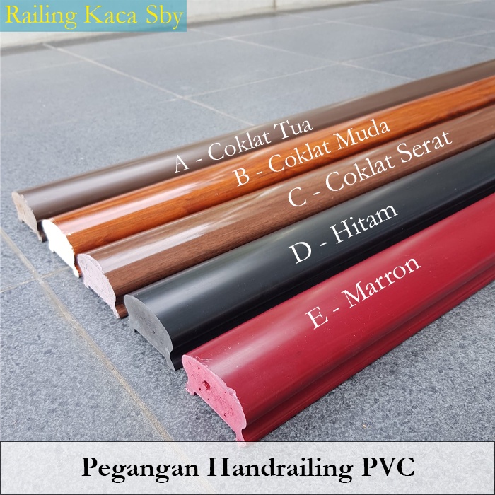 Jual HANDRAILING PVC PEGANGAN RAILING TANGGA WARNA HITAM Indonesia ...