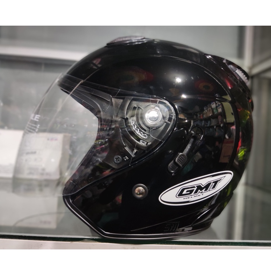 Jual Helm GMT Centro Hitam Glossy ( Doble Visior ) | Shopee Indonesia